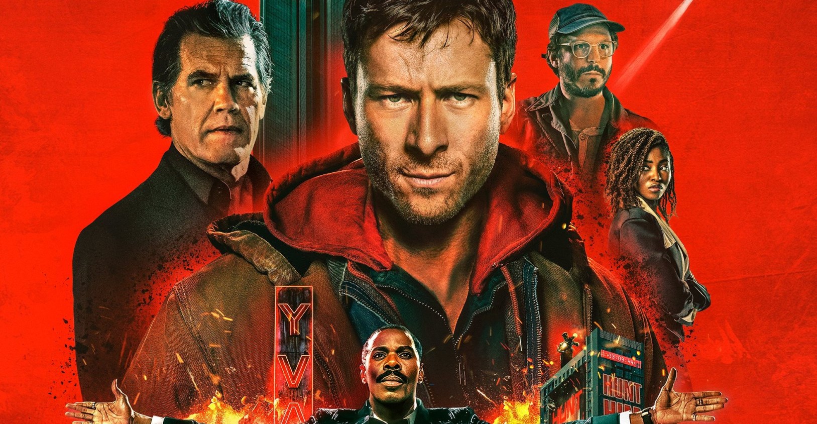 Glen Powell Is THE RUNNING MAN On New Posters For Edgar Wright's ...