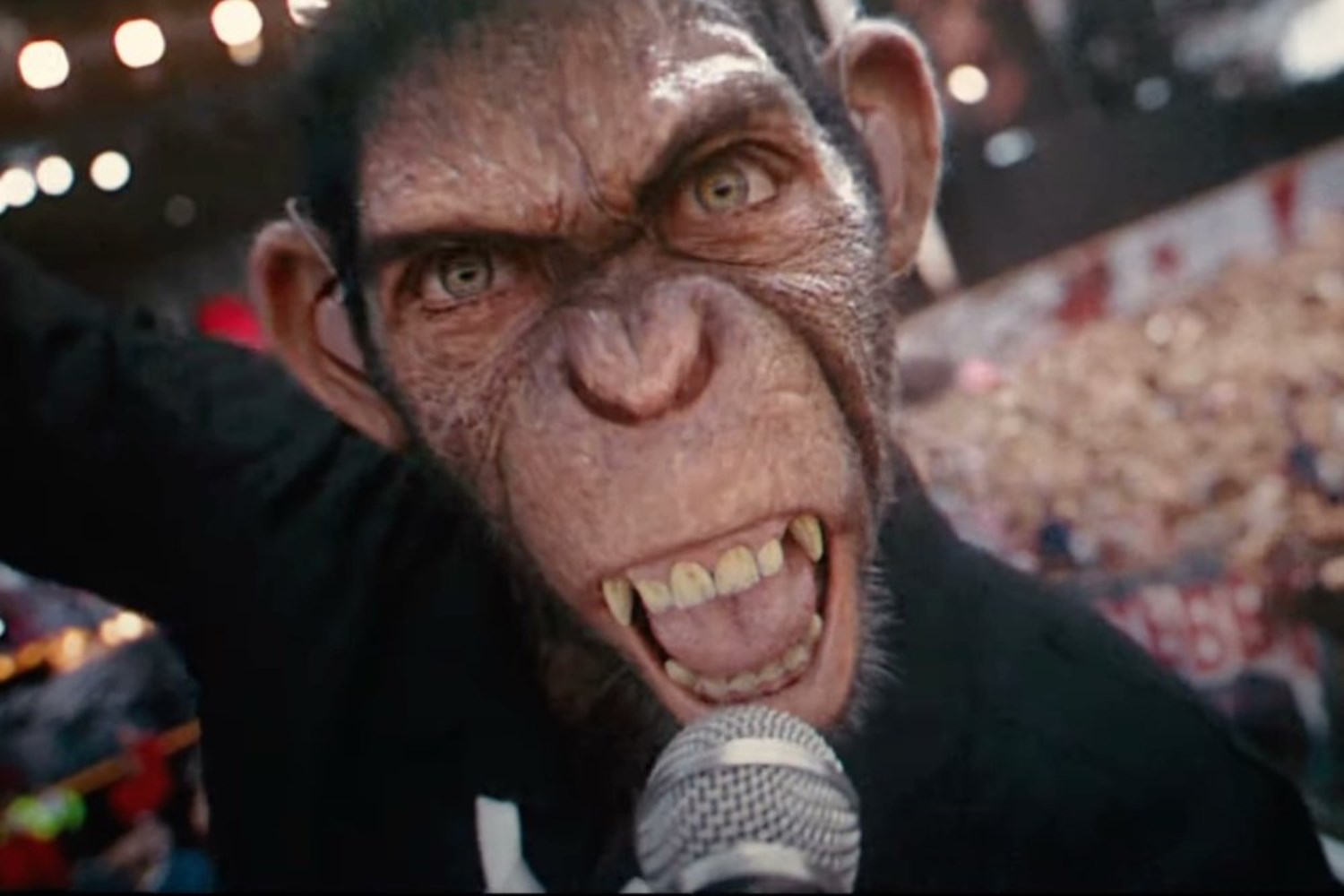 Robbie Williams Is An Irritating, Obnoxious Monkey... In First Trailer ...